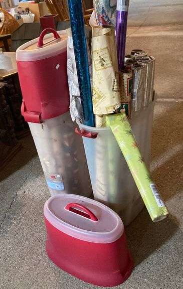 Curtain rods, seasonal wrapping paper, dry eraser, world & U.S. maps ...