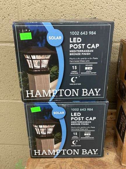 2- hampton bay led post light caps - Metzger Property Services LLC