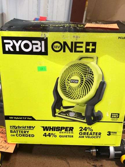 Ryobi P3320 18 Volt Hybrid One+ Battery or AC Powered Adjustable Indoor ...