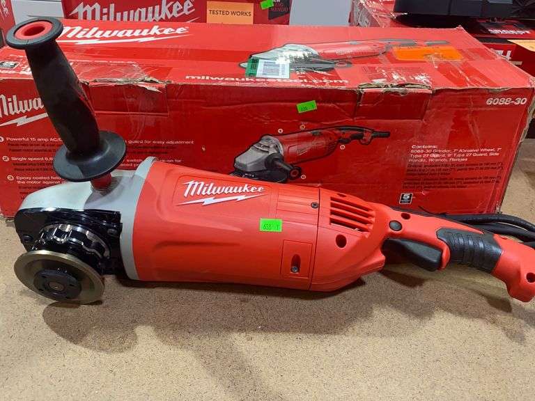 Milwaukee Electric Tool 6088-30 - Angle Grinder - 120 V, Corded, 6000 ...
