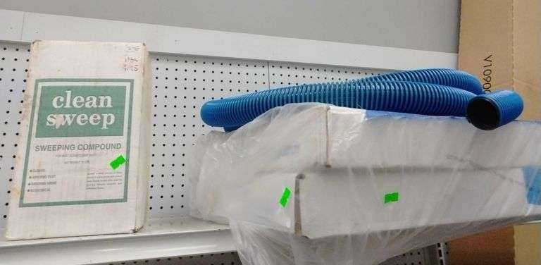 Clean sweep sweeping compound and hose - Metzger Property Services LLC