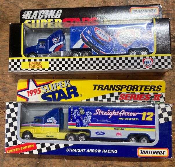 MatchBox Racing Super Stars Transporter Fina Racing, MatchBox 1995 ...