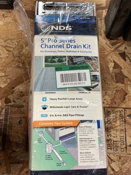 MDS 5” pro series. channel drain kit - Metzger Property Services LLC