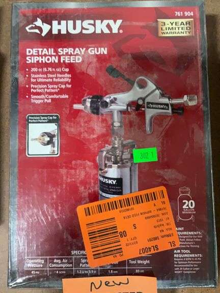 Husky Siphon Feed Detail Spray Gun - Metzger Property Services LLC