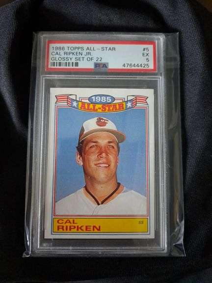 1986 TOPPS ALL-STAR CAL RIPKEN JR. GLOSSY SET OF 22 - Metzger Property ...