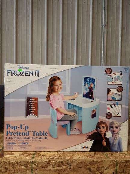 Disney frozen 2 pop up pretend table, chair and markers - Metzger ...