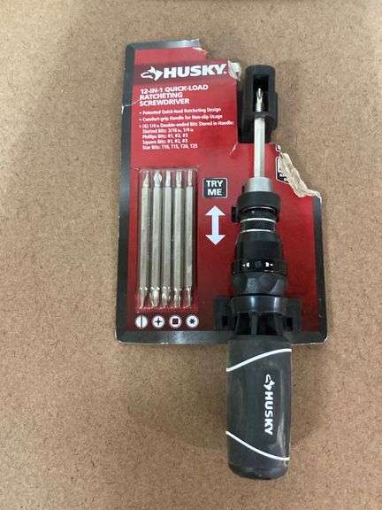Husky 12 in 1 Quick load Ratcheting Screwdriver - Metzger Property ...
