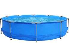 Avenli Frame Round 12 Foot Wide 30 in Tall 1,136 Gallon Easy Assembly ...