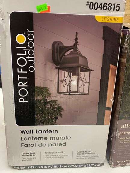 Allen & Roth Portfolio Outdoor Wall Lantern - Metzger Property Services LLC