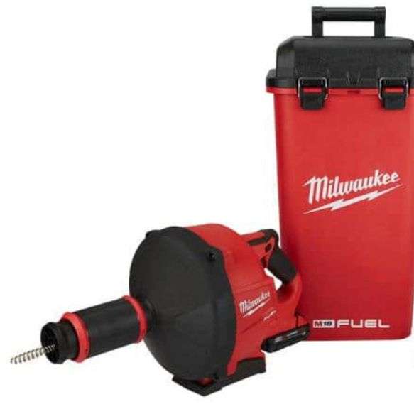 Milwaukee M18 FUEL 18-Volt Lithium-Iron Cordless Plumbing Drain Snake ...