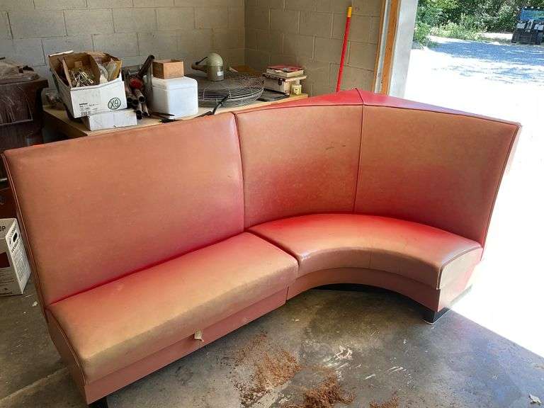 2 Piece vintage restaurant booth - Metzger Property Services LLC