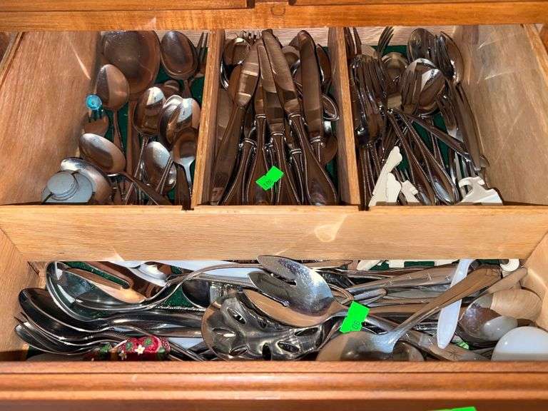 Assorted Silverware and Serving Spoons - Metzger Property Services LLC