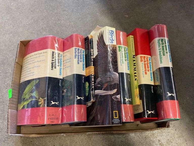 Box of bird books - Metzger Property Services, LLC