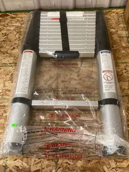 Aluminum Telescoping Ladder, Ohuhu Upgraded 12.5 FT ANSI Certified One ...