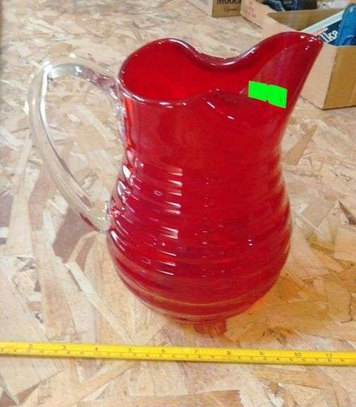 Ruby Red Pitcher - Metzger Property Services, LLC