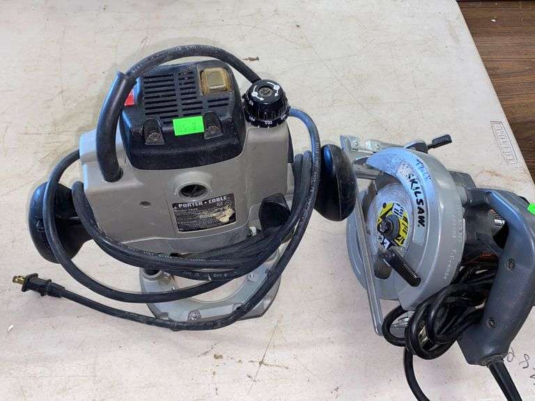 Porter cable router, Skil saw. - Metzger Property Services LLC