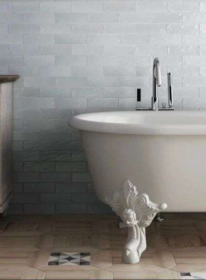 36sq ft. Mallorca blue ceramic wall tile 7 cases of tiles you are ...