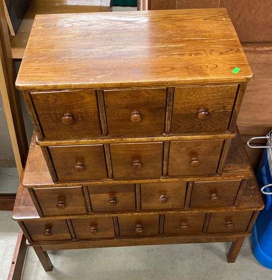 Crafts dresser with 15 working drawers 41 inches tall 34 inches wide ...