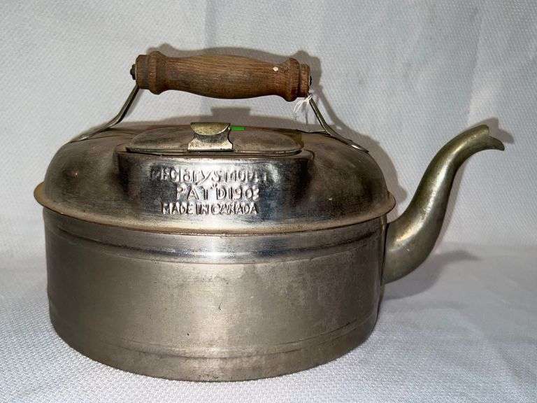 Vintage nickel plated copper kettle-McClary’s Model Patent 1903, Made ...