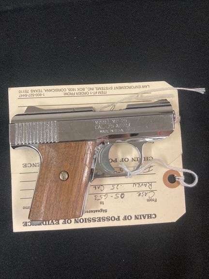 Raven Arms Model MP.25, 25 Cal Auto Pistol - Metzger Property Services LLC