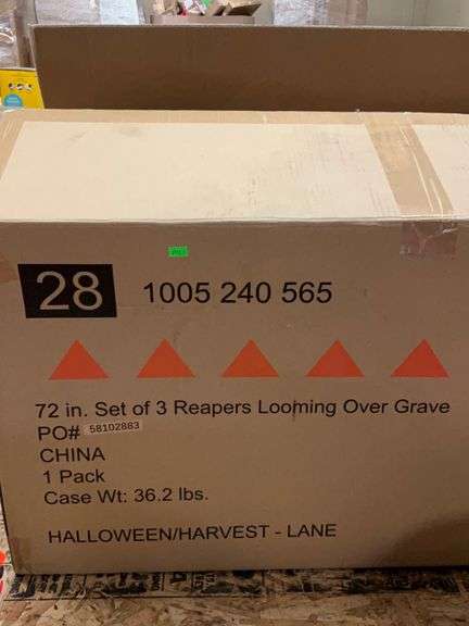 Home Accents Holiday 6 ft. Grave & Bones Animated LED Floating Reapers ...