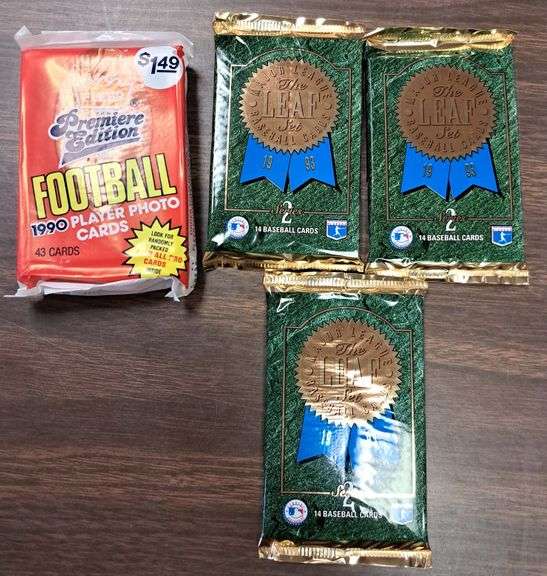 4 unopened boxes - MLB 93 series 2 & 1990 Fleer football cards ...