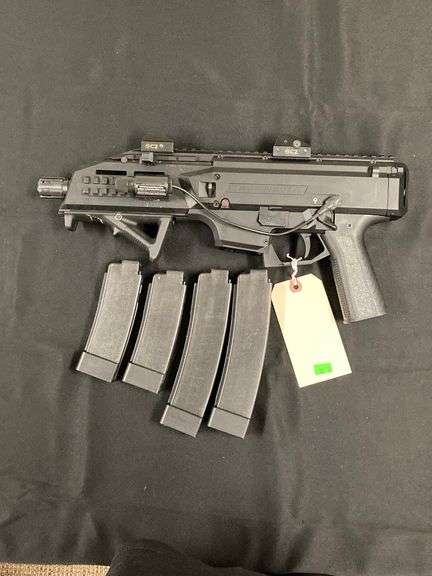 CZ Scorpion EVO 3 S1 9M Pistol With Red Dot, Includes 4 Magazines ...