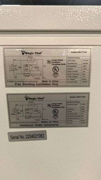 Magic Chef Congador Horizontal Deep Freezer Model HMCF7W4 Has Dents ...