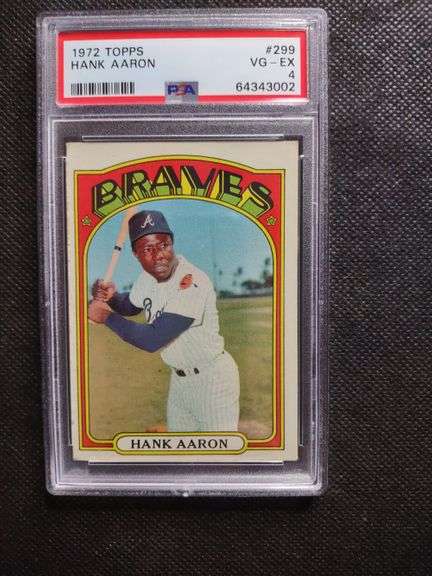 1 1972 Hank Aaron Topps Card - Metzger Property Services LLC