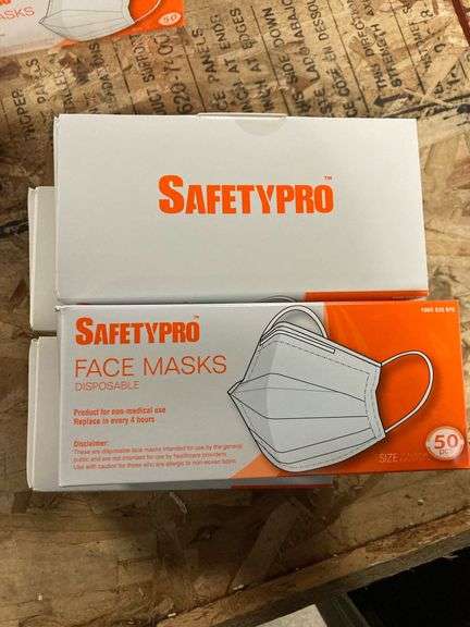 Safetypro Disposable Face Masks 50/box 4x - Metzger Property Services LLC