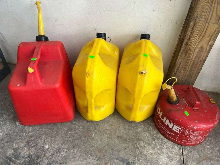 Assorted Fuel Cans - Metzger Property Services LLC