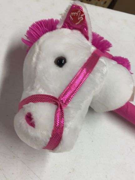 Plush child's stick horse, Sneaky snacky squirrel game and Toy ...