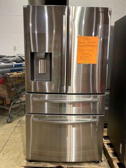 NEW Samsung 22.6 cu. ft. 4-Door French Door Smart Refrigerator in ...