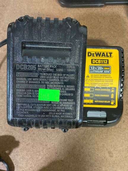 Dewalt Model:DCB112 20v Max Battery and Charger - Metzger Property ...