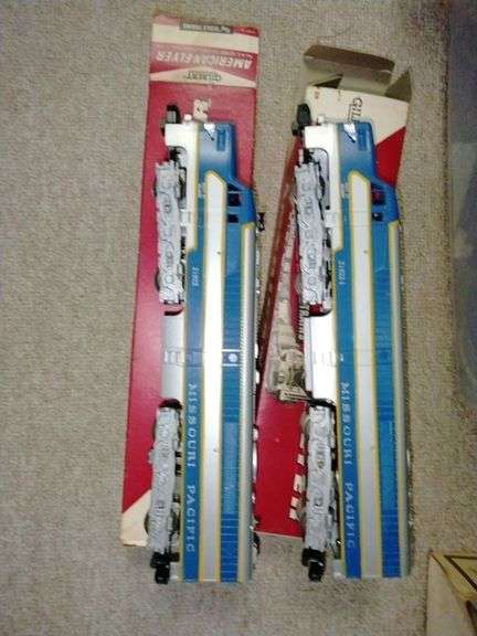 American Flyer, Missouri Pacific A-A dummy, train set, transformer ...