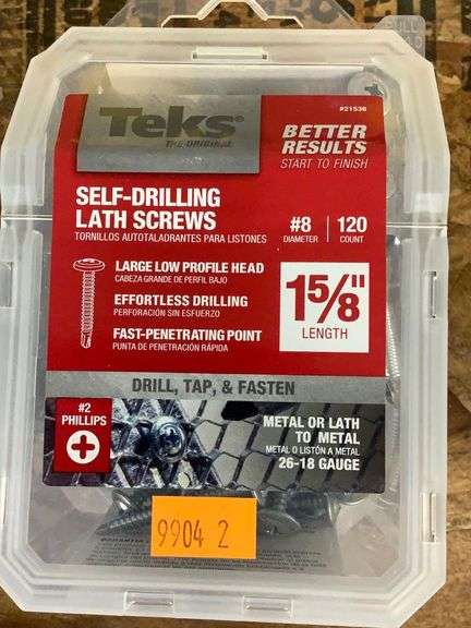 Teks Brand self drilling lath screws 1 5/8 inch Two boxes - Metzger ...