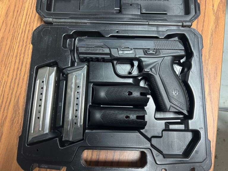 Ruger American 9x19 Pistol, Hard case, 2 Magazines - Metzger Property ...