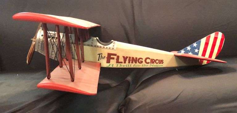 Flying Circus Airplane Biplane WW1 Jenny prop decoration model ...