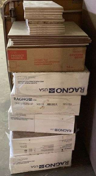 6 boxes, plus misc. ceramic tiles, boxes contain 13x13 tiles - Metzger ...