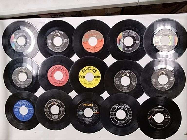 Vintage 45 records lot of 15, including Gary Lewis and the playboys ...