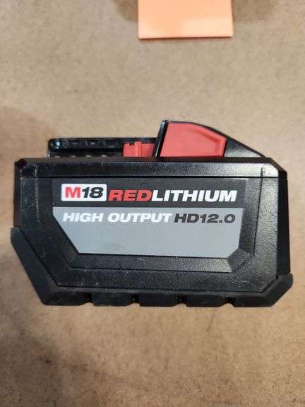Milwakee M18 red lithium high output HD 12.0 battery - Metzger Property ...