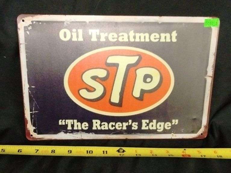 Metal STP advertising sign 8x12 - Metzger Property Services LLC