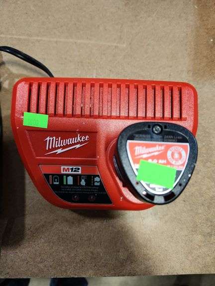 Milwaukee M12 charger with M12 2.0 AH battery - Metzger Property ...