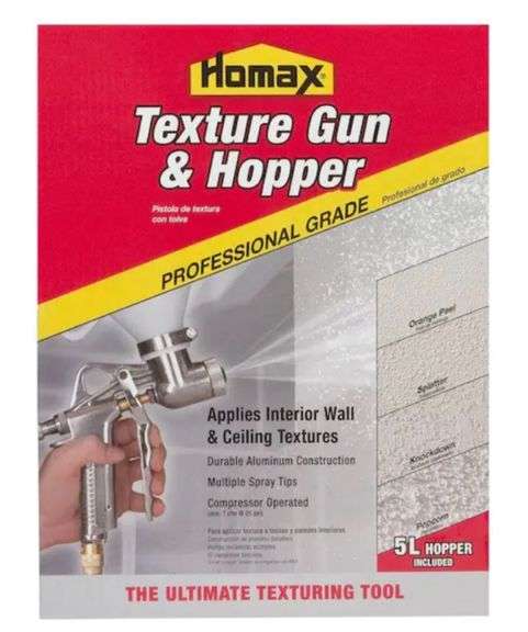 Homax Pro Gun and Hopper for Spray Texture Repair - Metzger Property ...