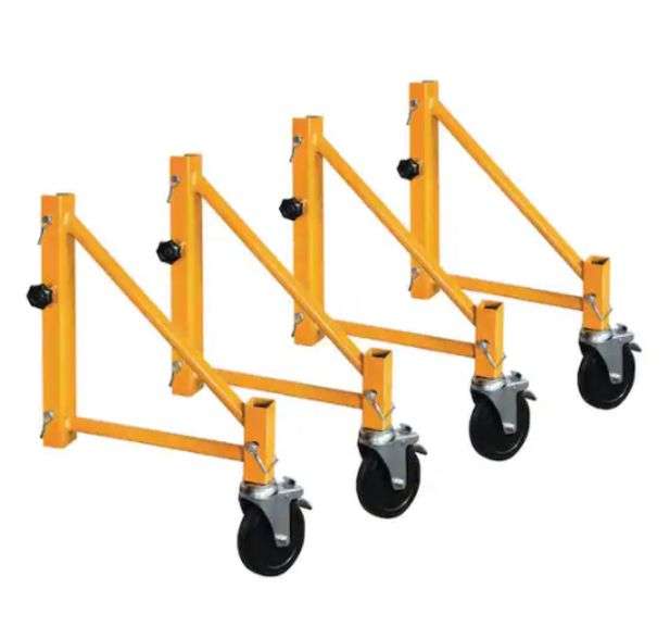 MetalTech Set of 14 in. Outriggers with 5 in. Caster Wheels, Side Mount ...
