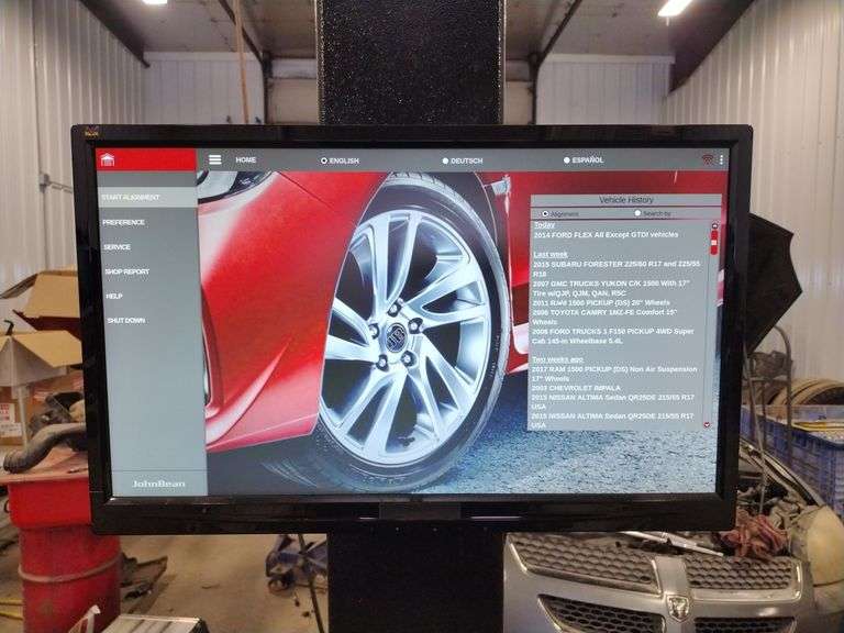 John Bean V2100 Tire Alignment System - Metzger Property Services LLC