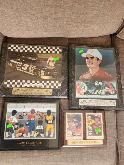 Dale Earnhardt, Jeff Gordon, Hendrick’s and Harrison Woods Plaques ...