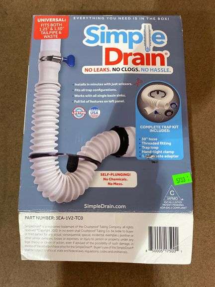 Simple Drain Flexible Rubber P-Trap - Metzger Property Services LLC