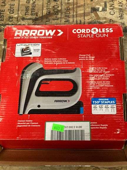 Arrow cordless staple gun - Metzger Property Services LLC