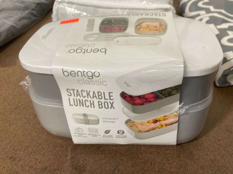Bentgo Classic (Gray) - All-in-One Stackable Lunch Box Solution ...
